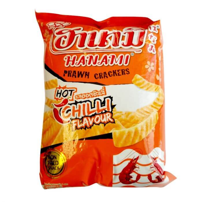 Hanami Prawn Crackers Hot Chilli Flavour | Muay Supermarket